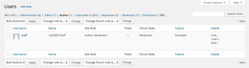 Points - myCred Documentation | myCred Codex