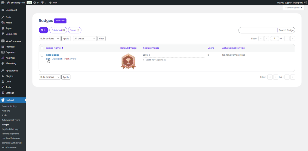 Coupons - myCred Documentation | myCred Codex