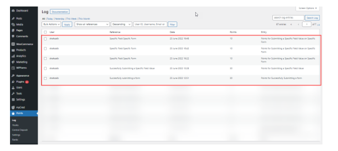 WP Forms - myCred Documentation | myCred Codex